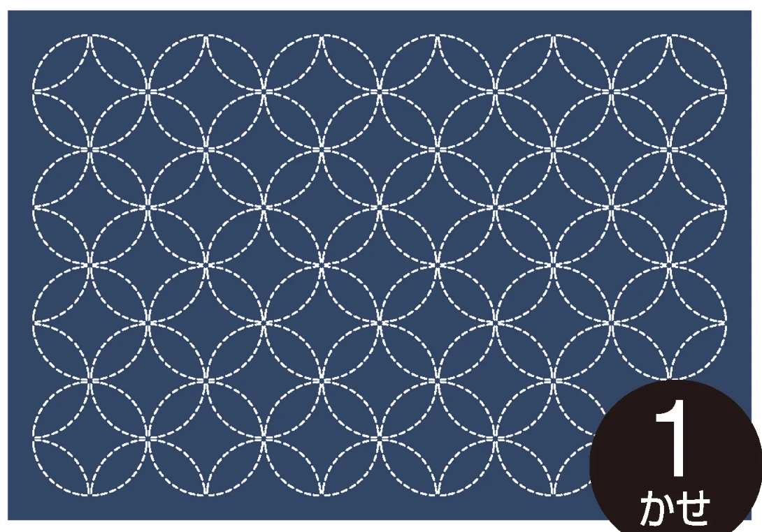 Sashiko Sampler - Shippo Tsunagi – SLOLife Studio & Mercantile